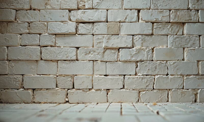 A Wall Made of White Bricks is Shown in the Image. Stock Illustration ...