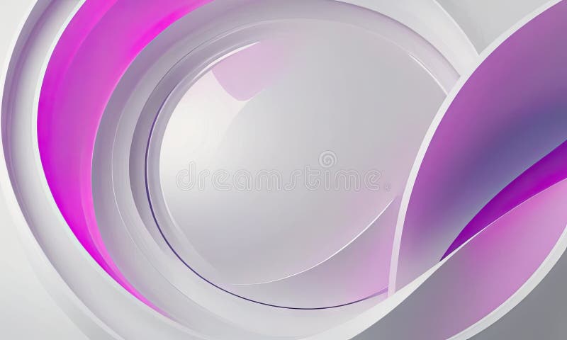 A White Circle with Purple and Pink Colors on it. Stock Illustration ...