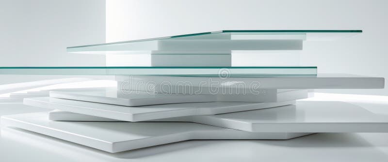 White Glossy Matte Glass Material Layer Stock Photos - Free & Royalty ...