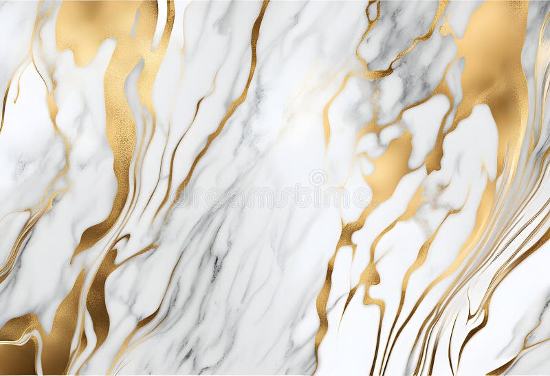 White Gold Marble Texture Pattern Stock Illustration - Illustration of ...