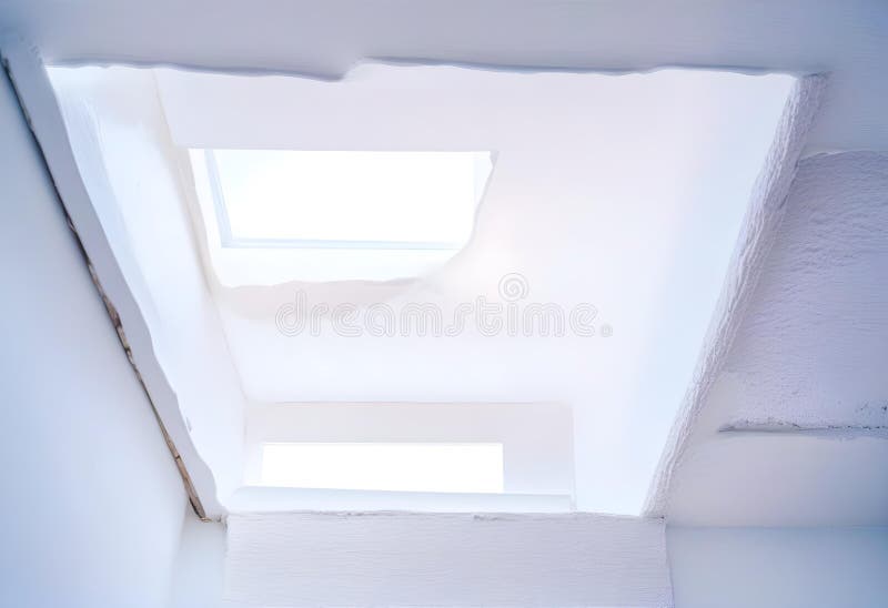 White Plaster on the Building. Plaster is a Building Material Used ...