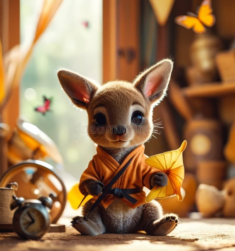 Small Animal Dressed As Bat Stock Illustration - Illustration of child ...