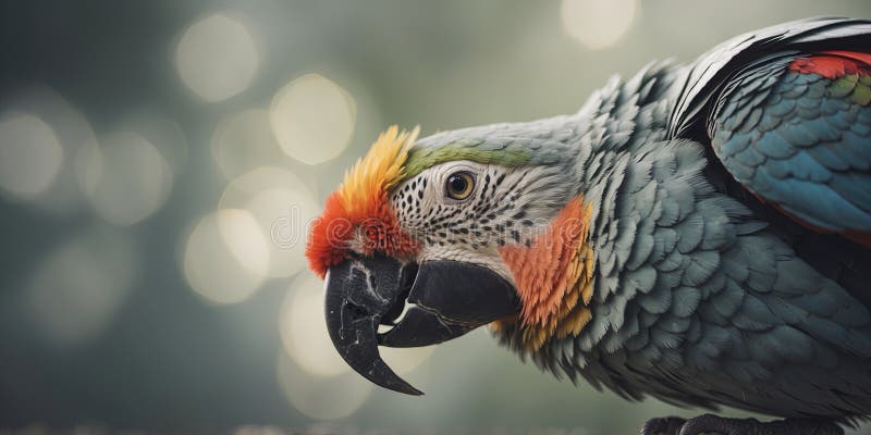 Xray of a Parrots Beak Showing Bone Structure and Growth. Stock ...