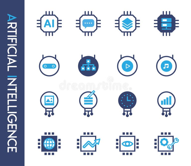 Artificial Intelligence Icon Set Stock Illustrations – 21,083 ...