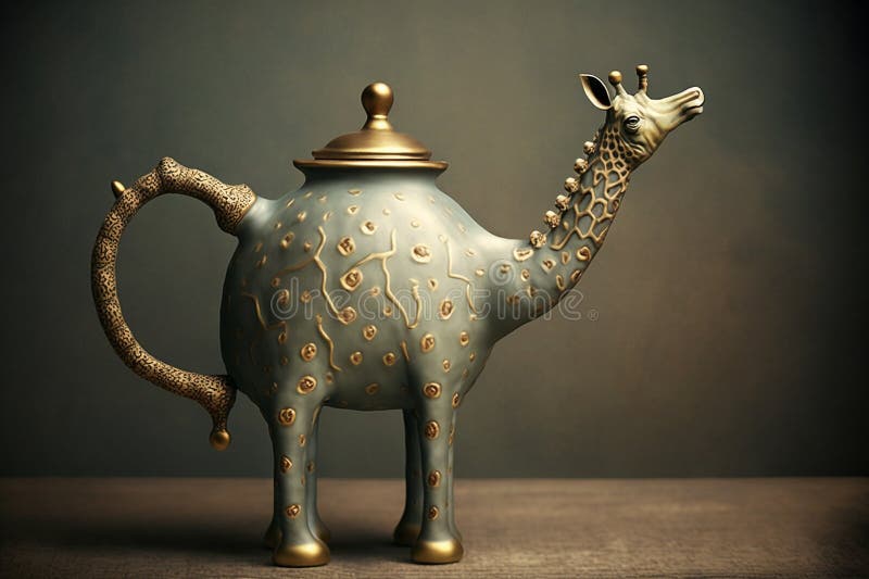Ai Generation of a Camel Teapot Stock Illustration - Illustration of ...