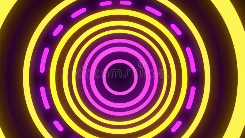 Abstract Glowing Neon Figures, Virtual Cyber Space Background. AI ...