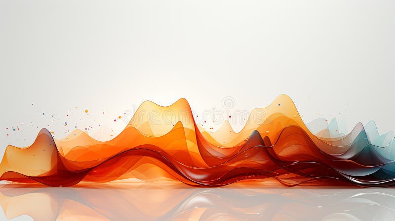 AI Generative Abstract Wave Design Digital Frequency for Design ...