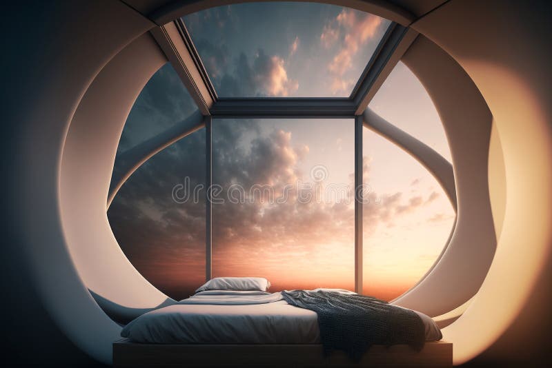 Luxury Exterior Infinity Pool Design Concept Stock Illustration ...