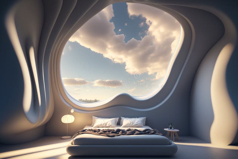 Luxury Exterior Infinity Pool Design Concept Stock Illustration ...