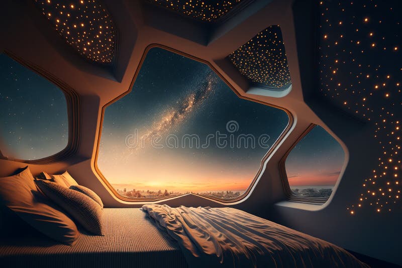 Luxury Exterior Infinity Pool Design Concept Stock Illustration ...