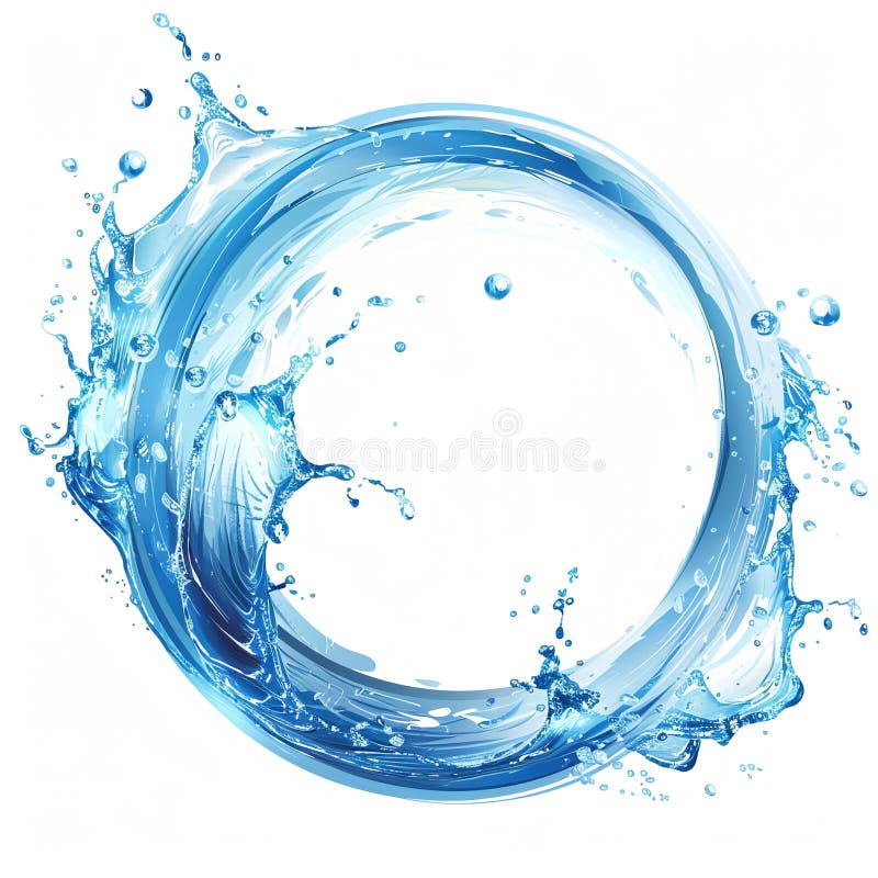 Water splash logo stock illustration. Illustration of futuristic ...
