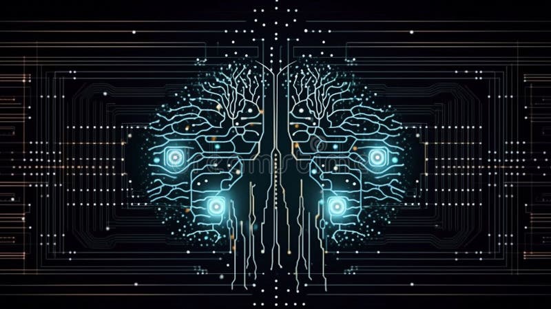 Ai Generative. Artificial Intelligence Concept Stock Illustration ...