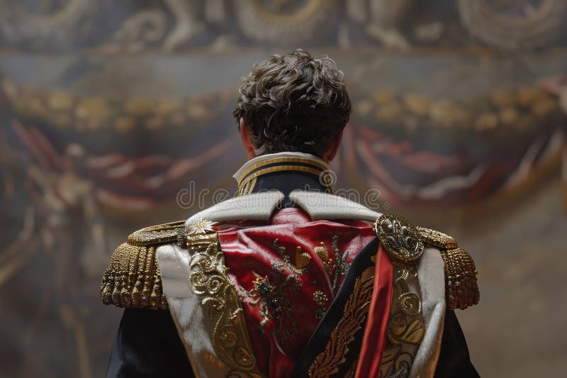 Ai Generative Back View of Napoleon Stock Illustration - Illustration ...