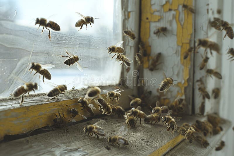 Ai Generative Bee Attack on Humans Stock Image - Image of macro, sting ...