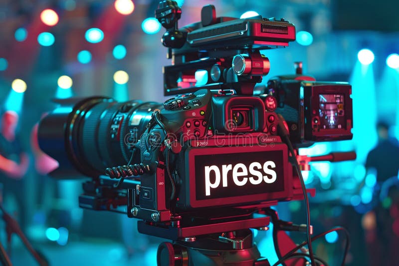 Ai Generative Big Camera Press Point of View Stock Illustration ...