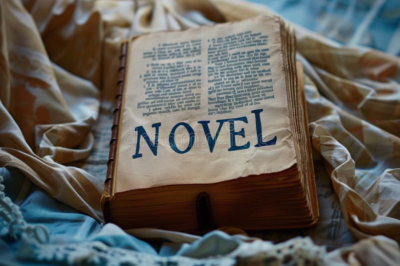 Ai Generative Book with Word Novel Stock Illustration - Illustration of ...