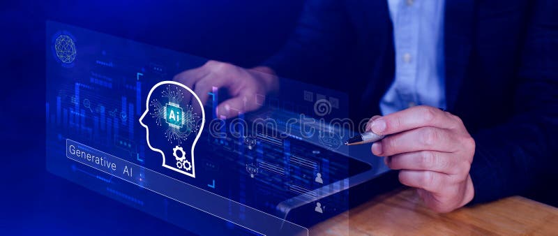 AI Generative Concept, Using Technology Generative AI for Working Tools ...