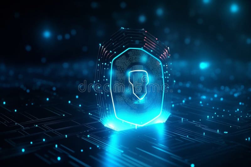 Generative AI Cyber Security- Stock Illustration - Illustration of ...