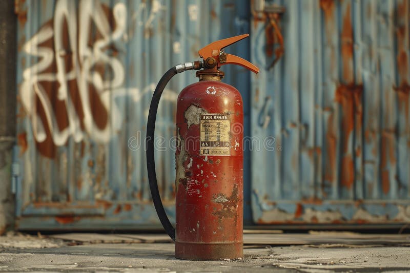Ai Generative Fire Extinguisher Thing Stock Illustration - Illustration ...
