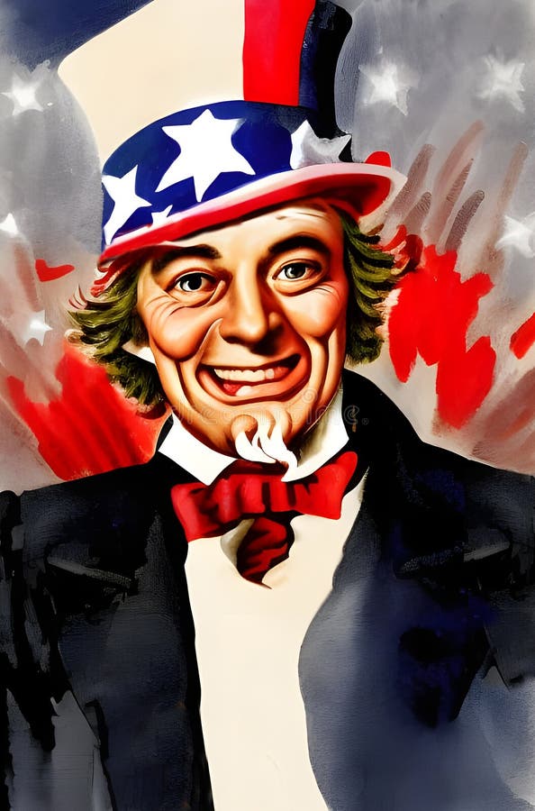 AI Uncle Sam stock illustration. Illustration of costume - 270983354