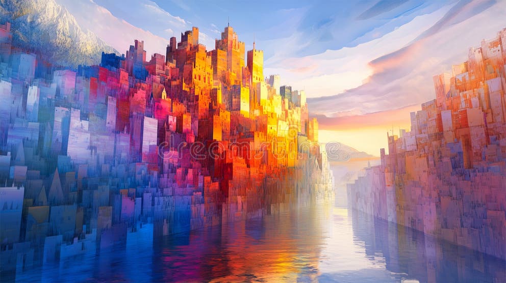 Imagination Medieval Structure Stock Illustration - Illustration of ...