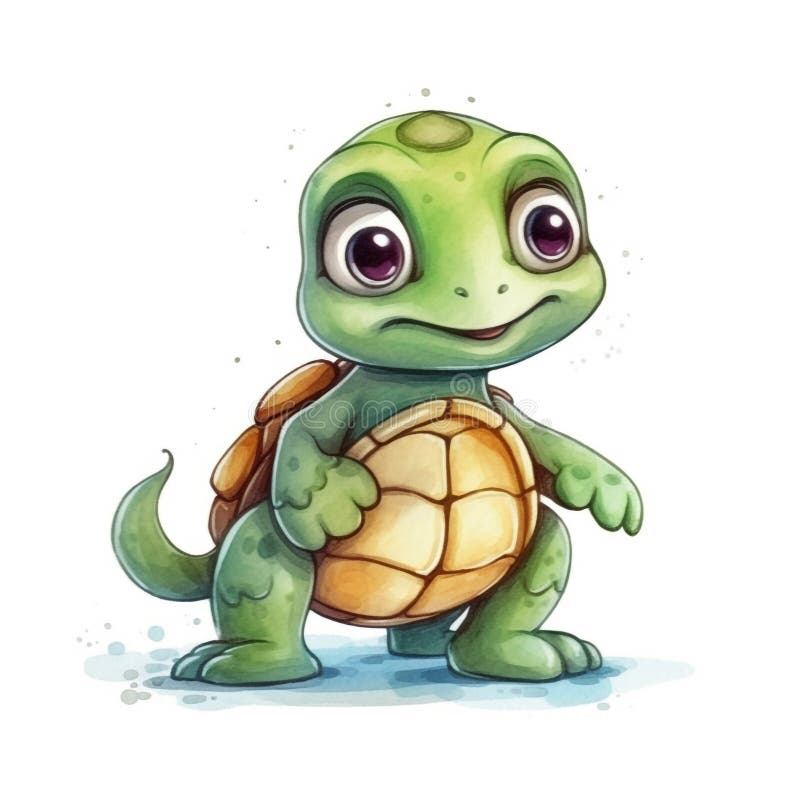 Cute turtle cartoon stock illustration. Illustration of cartoonic ...