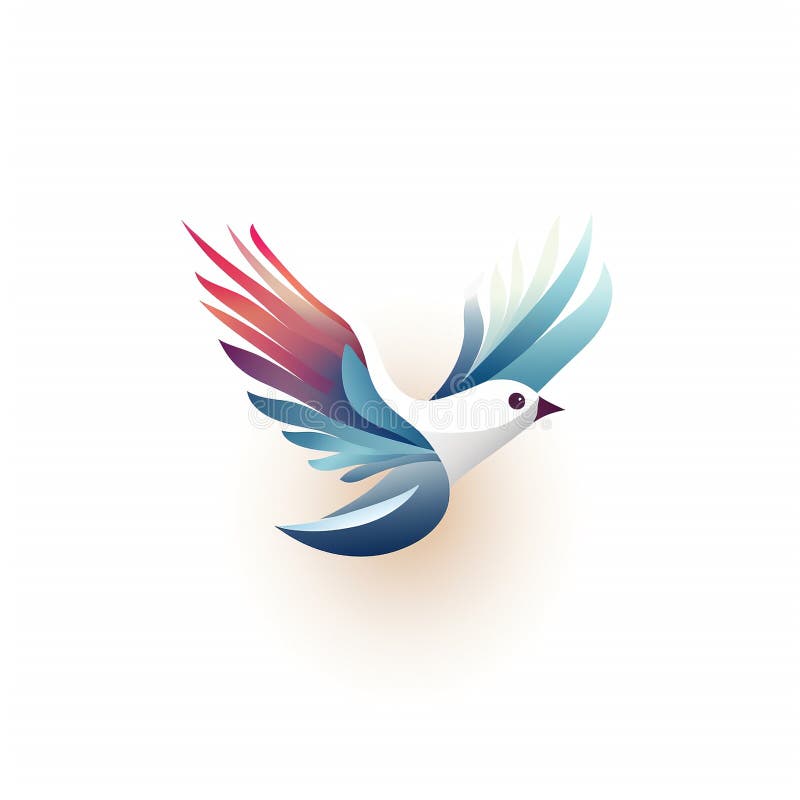 Dove Logo - Vector Style Art Stock Illustration - Illustration of logo ...