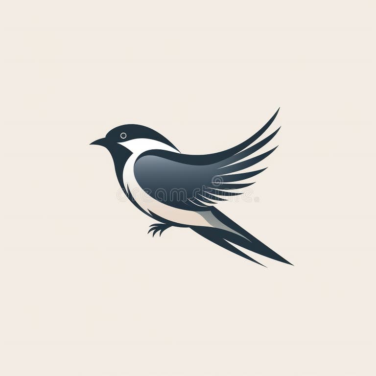 Sparrow Logo - Vector Style Art Stock Illustration - Illustration of ...