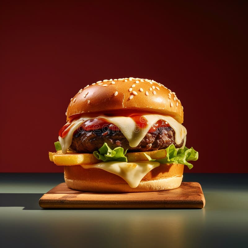 Slider - perfect hamburger stock illustration. Illustration of classic ...