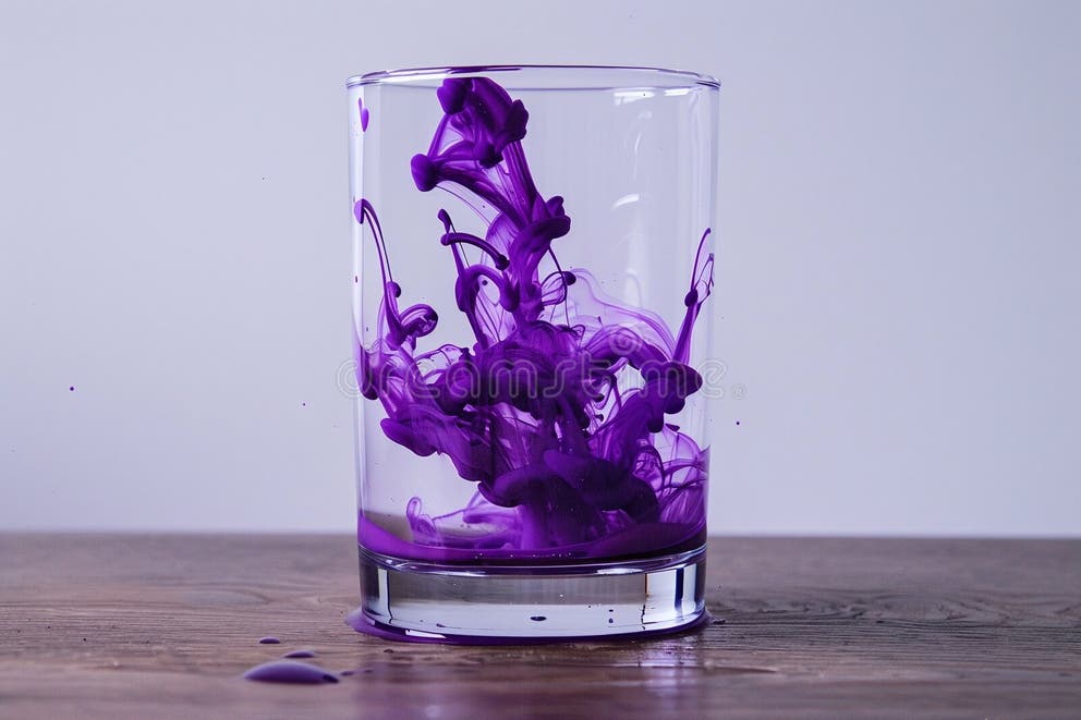 Ai Generative Ink Dissolves in Water Stock Illustration - Illustration ...