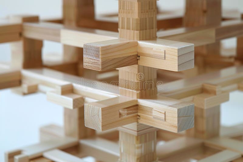 Generative Japanese Carpenter Wood Joint Stock Illustrations – 3 ...