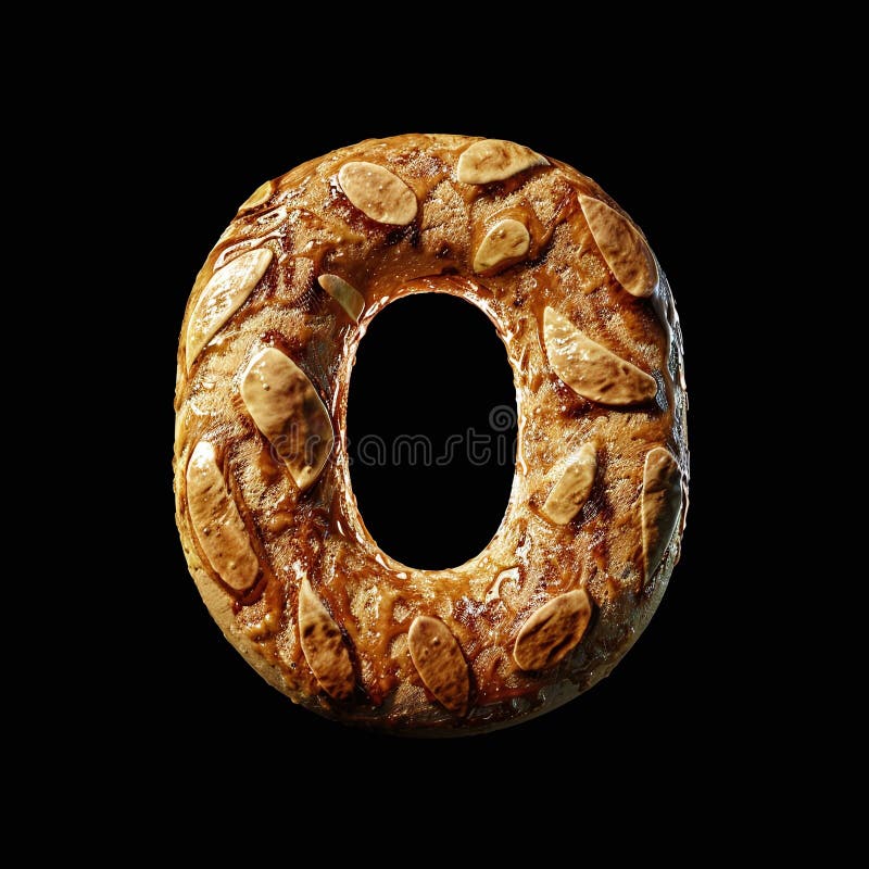 Ai Generative Letter O Shape Bread Stock Illustration - Illustration of ...