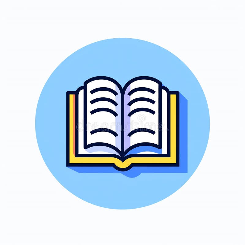 Open book icon or logo stock illustration. Illustration of lover ...