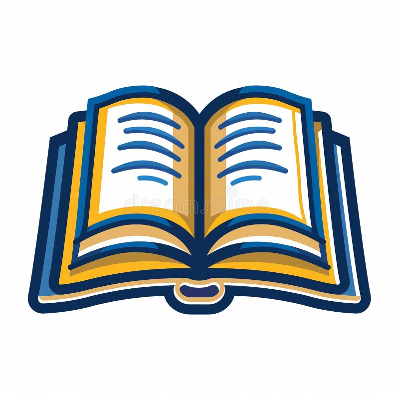 Open book icon or logo stock illustration. Illustration of design ...