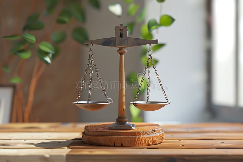 Ai Generative Plain Empty Scales Stock Illustration - Illustration of ...