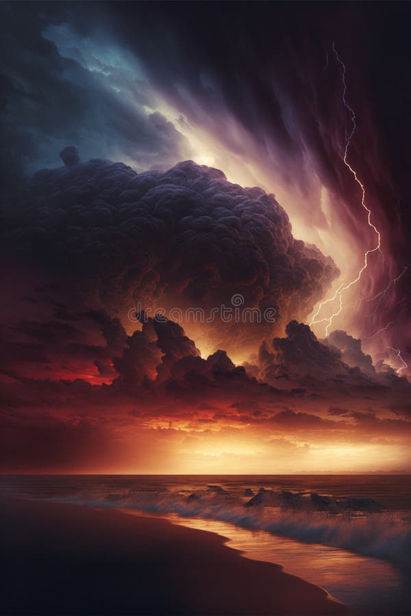 Storm Ahead Vertorama stock image. Image of wrath, intense - 267854169
