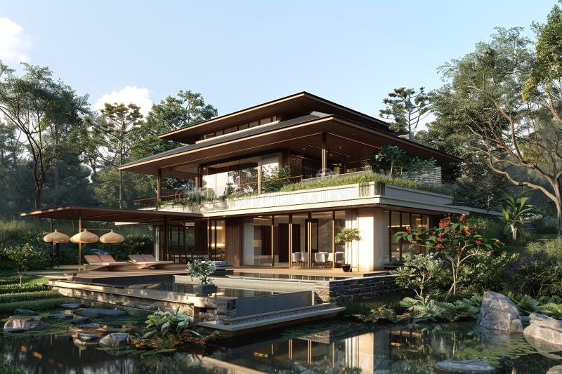 Ai Generative Rich People S Luxury Homes Stock Illustration ...