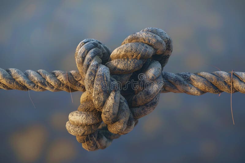 Ai Generative Rope Knot Close Up Stock Illustration - Illustration of ...
