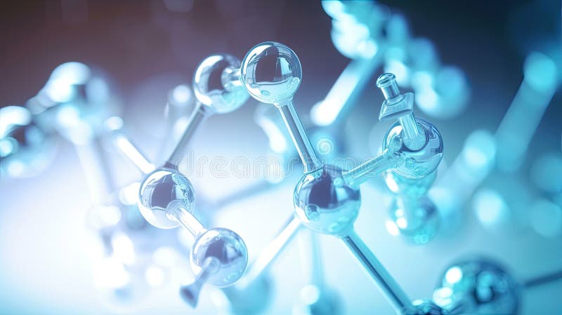 Science Molecule, Model Structure Stock Illustration - Illustration of ...