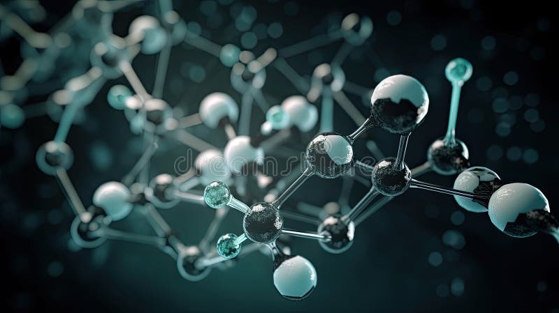 Science Molecule, Model Structure Stock Illustration - Illustration of ...