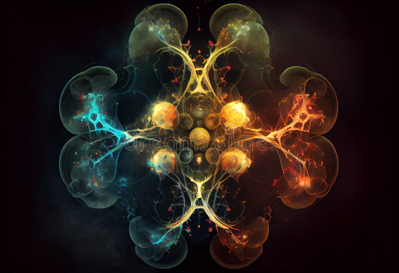 Science Molecule, Model Structure Stock Illustration - Illustration of ...