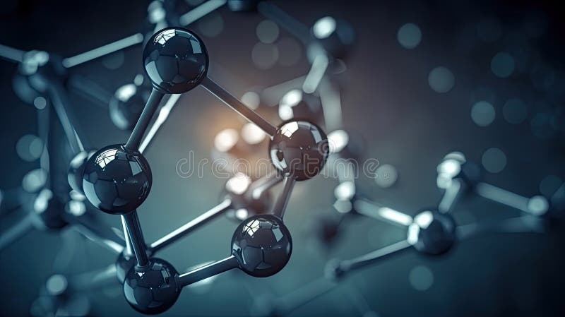 Science Molecule, Model Structure Stock Illustration - Illustration of ...