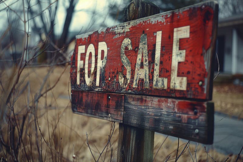 Ai Generative Signboard with for Sale Word on Empty Land Stock ...