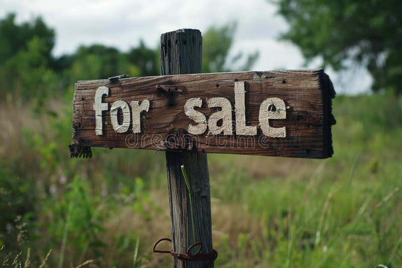 Ai Generative Signboard with for Sale Word on Empty Land Stock ...