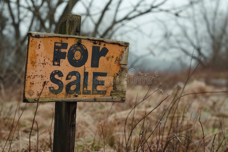 Ai Generative Signboard with for Sale Word on Empty Land Stock ...