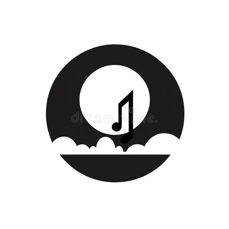 Music logo stock vector. Illustration of notation, tone - 13731704