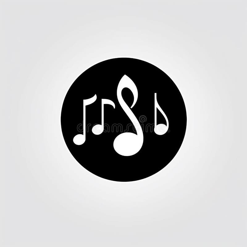 Music logo stock vector. Illustration of notation, tone - 13731704