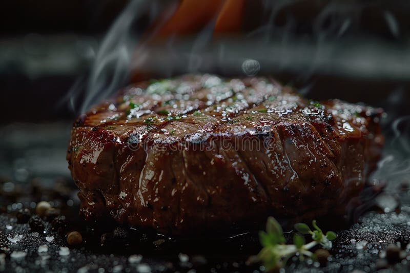 Ai Generative Well Done Steak Stock Illustration - Illustration of rare ...