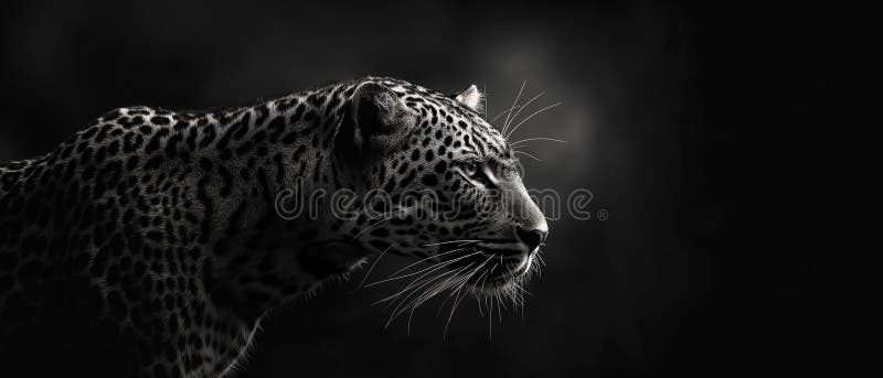 AI Generator Image of Close Up Leopard Stock Illustration ...