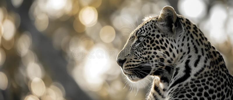 AI Generator Image of Close Up Leopard Stock Illustration ...
